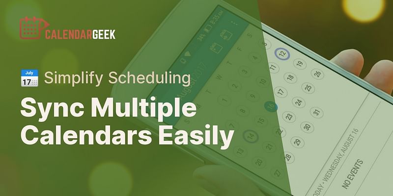 What scheduling software allows you to sync multiple calendars? What scheduling software allows you to sync multiple calendars?